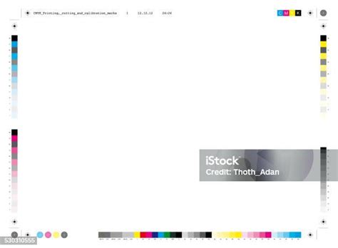 Cmyk 인쇄 잘라냄 및 보정값이 표시 인쇄기에 대한 스톡 벡터 아트 및 기타 이미지 인쇄기 컴퓨터 프린터 판화 일러스트레이션 기법 Istock