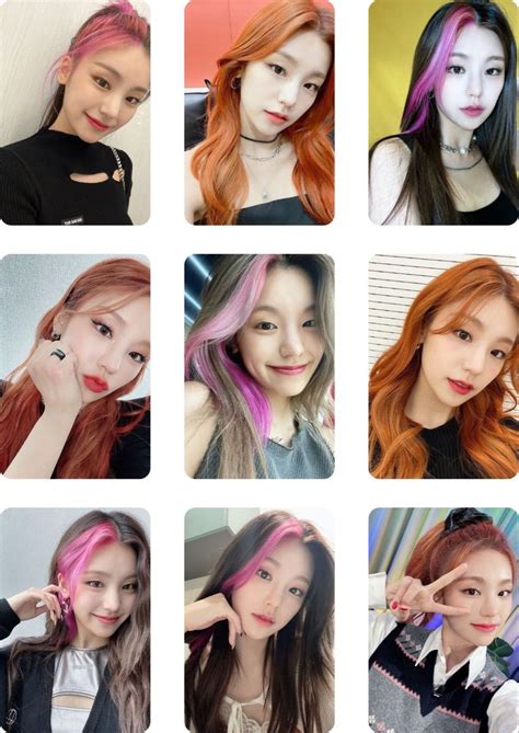 Yeji itzy photocard Kızlar Black pink Saç ve güzellik