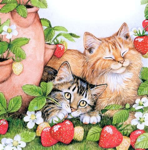 Кошки в живописи Рисунки кошек Кошки в искусстве Художники