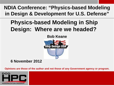 Pdf Physics Based Modeling In Ship Design Where Are We Headed · In