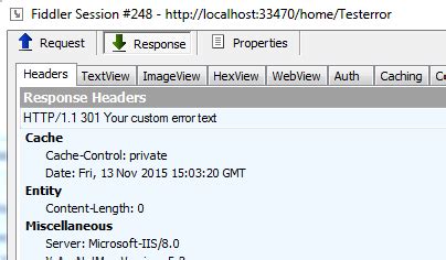 C Could Not Modify Reason Phrase On HttpResponse Object In Asp VNext