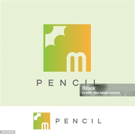 연필 초기 문자 M 아이콘 디자인 개념에 대한 스톡 벡터 아트 및 기타 이미지 개념 교육 그리기 Istock