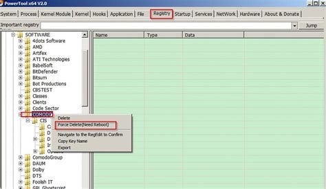 windows how to delete registry folder in hklm system
