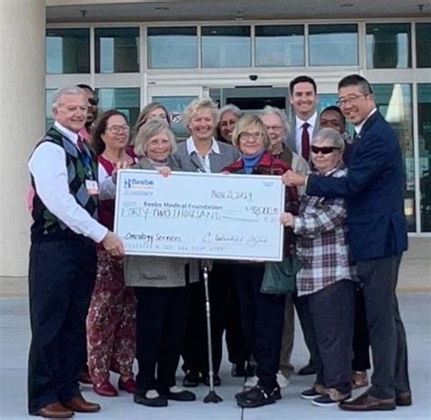 Beebe Auxiliary Donates 42000 To Healthcare System Cape Gazette