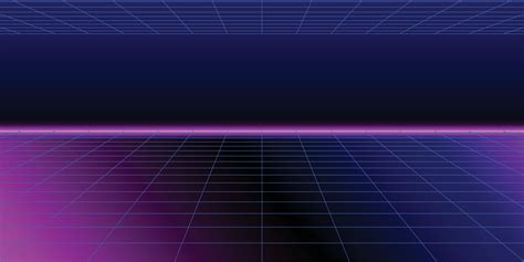 Abstract Neon Grid In Retro Futuristic Background Vector Art At Vecteezy