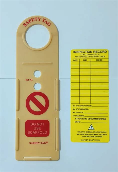 Scaffolding Safety Tags And Tag Holders At ₹ 98 Piece स्कैफफोल्डिंग