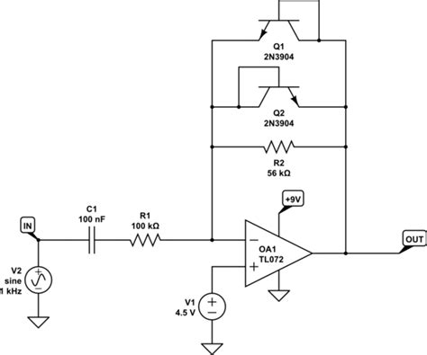 Operational Amplifier Diode Clipping Question On Output Of Opamp