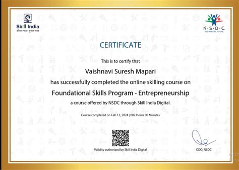 Vaishnavi Mapari On Linkedin Foundationalskills Entrepreneurship Employability