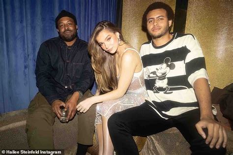 Hailee Steinfeld Shimmers In A Sheer Silver Dress As She Celebrates Her