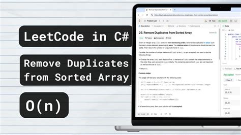 Remove Duplicates From Sorted Array LeetCode In C