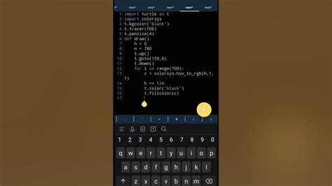Python Turtle Graphic Design😜😜🥰🥰 Python Coding Status 😍😜 Shorts