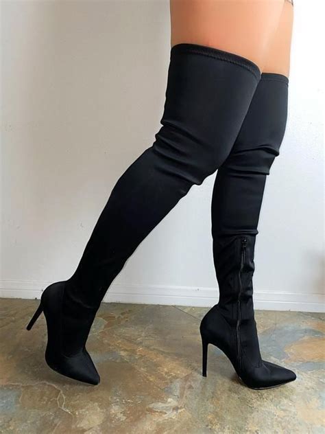 Patent Knee High Boots Gisele 7 By Liliana Thigh High Stiletto Boots