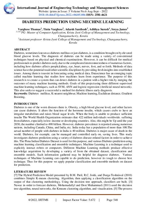 Pdf Diabetes Prediction Using Mechine Learning