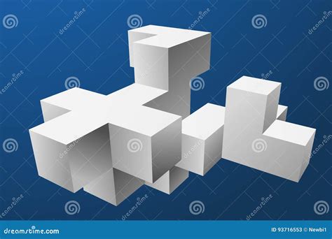 Mesh Cubes Element Stock Vector Illustration Of Network 93716553