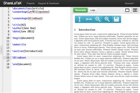 Sharelatex And Pdf Js Overleaf Online Latex Editor