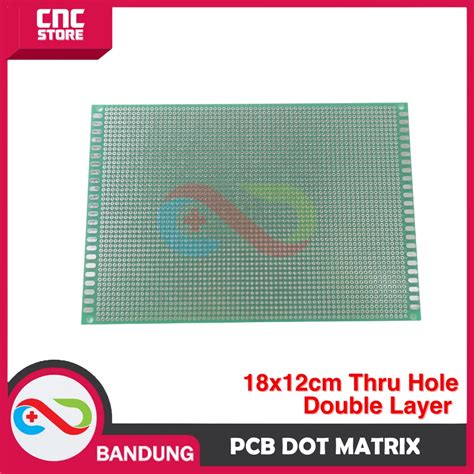 Jual Pcb Dot Matrix Thru Hole Double Layer 18x12cm 1812cm Shopee
