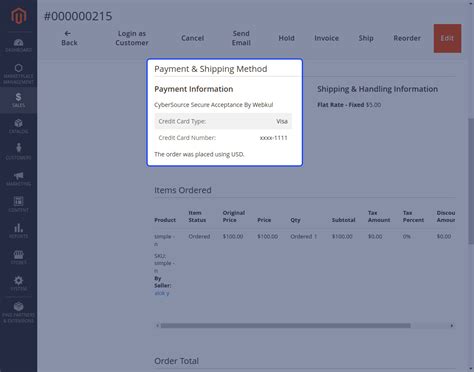 Magento 2 Cybersource Payment Secure Acceptance Module Webkul