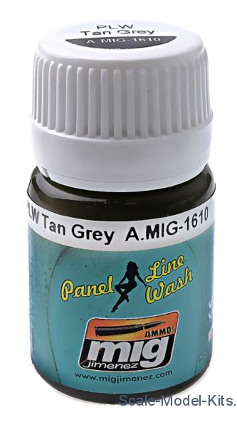 MIG AMMO Wash PLW Tan Grey A MIG 1610 Plastic Scale Model Kit In