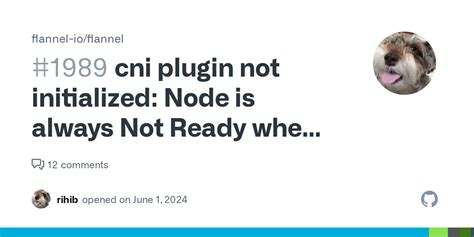 Cni Plugin Not Initialized Node Is Always Not Ready When Creating K8s Cluster · Issue 1989