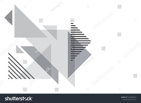 Abstract Triangle Background Template Poster Backdrop Stock Vector