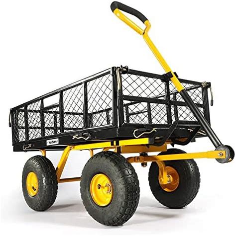 Dump Garden Cart 800 Lb Capacity Heavy Duty Garden Wagons Utility
