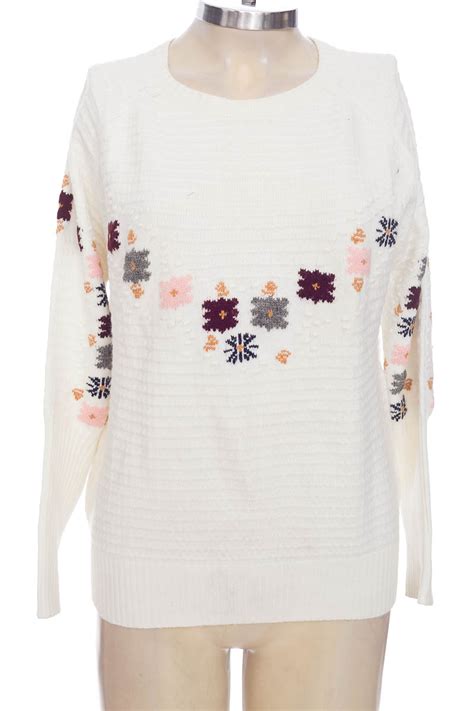 Sweater Color Blanco Naf Naf Closeando