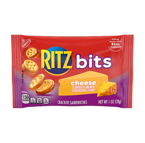 Ritz Bits Cheese Cracker Sandwiches 28g Sugar Box