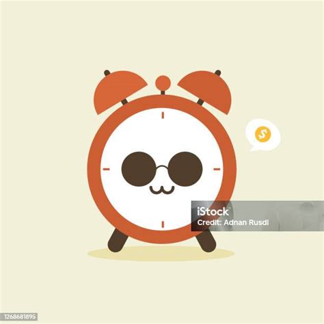 可愛和卡瓦伊字元的鬧鐘可愛微笑快樂鬧鐘向量平面卡通人物插圖圖示設計向量圖形及更多倒數圖片 倒數 卡哇伊 卡通 Istock