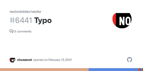 Typo · Issue 6441 · Vectordotdevvector · Github