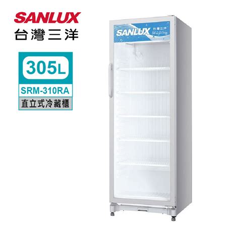 Sanlux台灣三洋 305l 直立式冷藏展示櫃 Srm 310ra Kabo佳麗寶家電批發