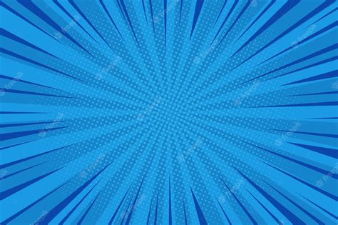 만화 추상 파란색 배경 무료 벡터