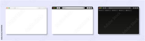 Browser Window Interface Web Page Template Ui Design Wireframe