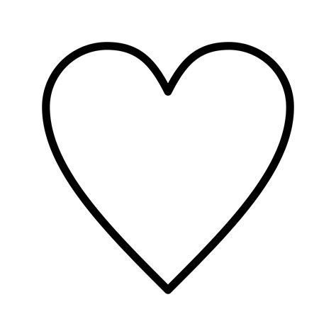 Love Heart Outline Vector Art Icons And Graphics For Free Download