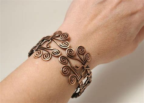Handmade Wire Wrapped Copper Bracelet Babazen