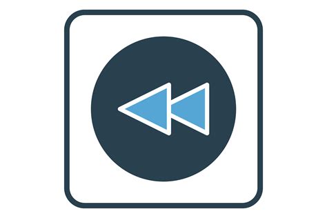 Rewind Button Icon Graphic By Asobahus · Creative Fabrica