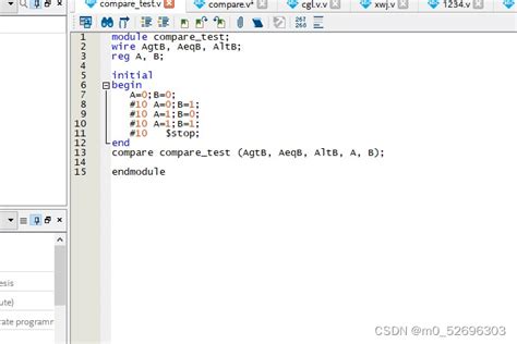Verilog一位数比较器的三种语言描述一位大小比较器verilog Csdn博客