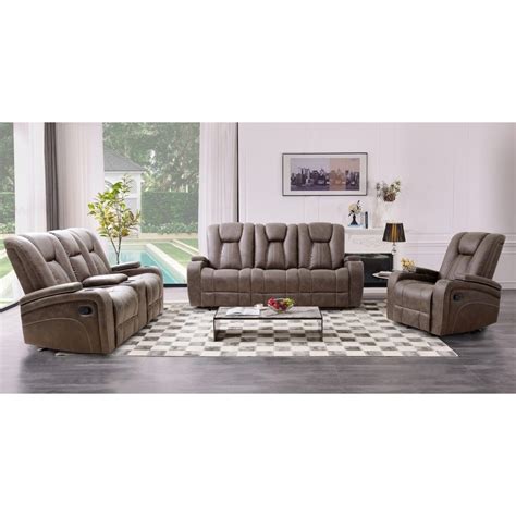 Lima Power Console Loveseat Tumble Weed American Home Furniture