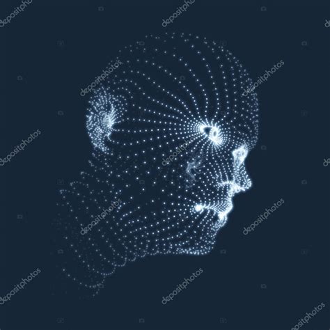 Jefe de la Persona de una cuadrícula 3d Modelo de cabeza humana
