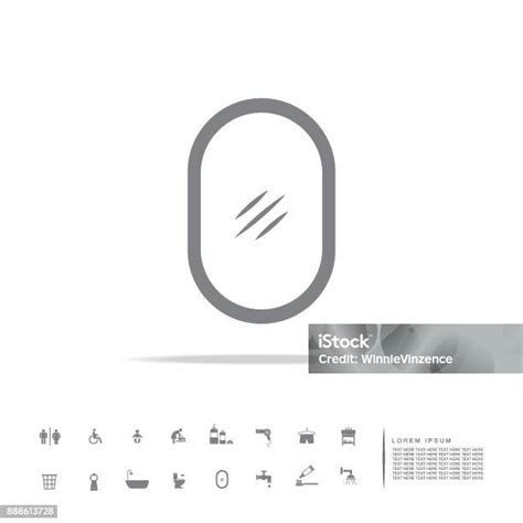 馬桶鏡圖示向量圖形及更多卡通圖片 卡通 反射 圖示 Istock