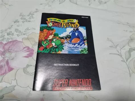 Manual Super Mario World 2 Yoshis Island Perfeito Original à Venda Em