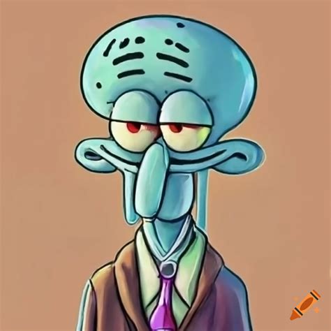 Squidward Face Expressions