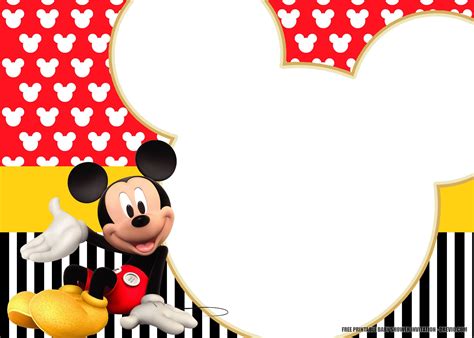 Mickey Mouse Border Template Printable And Enjoyable Learning