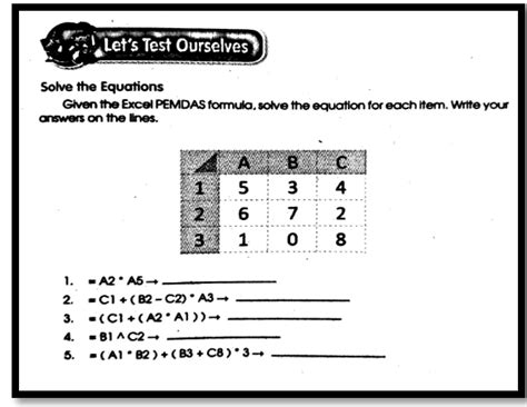 Solved Lets Test Ourselves Solve The Equations Given The E[algebra