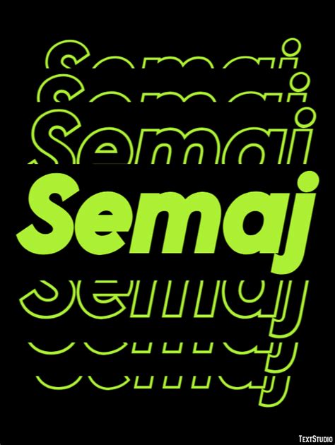 Semaj Text Effect And Logo Design Name