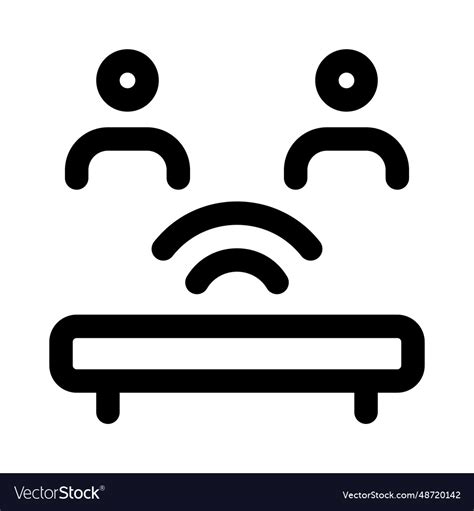 Wifi Connection With Multiple User Been Shared Vector Image