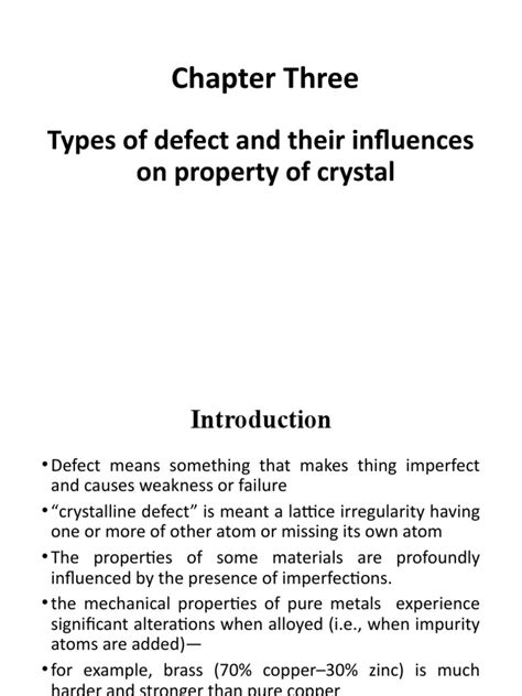 Chapter 3 Defect Pdf Dislocation Alloy