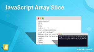 Javascript Array Slice Working Of Array Slice Method In Javascript