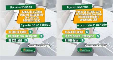 Prefeitura de Belo Jardim oferece oportunidades de estágio em setores