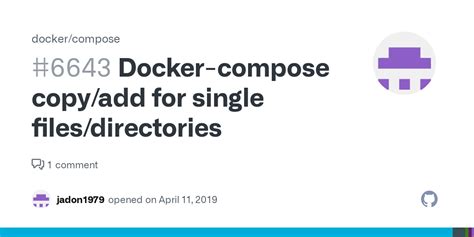 Docker Compose Copyadd For Single Filesdirectories · Issue 6643