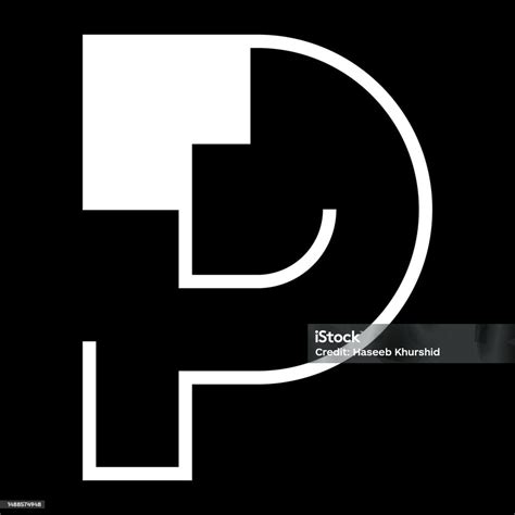 최소한의 P 로고 고급 배경에 Pp 편지의 아이콘입니다 P 모노그램 이니셜을 기반으로 한 로고 아이디어 전문적인 다양한 문자